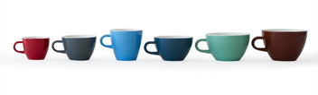 Ceramic Cups and Saucers – Eight Ounce Coffee