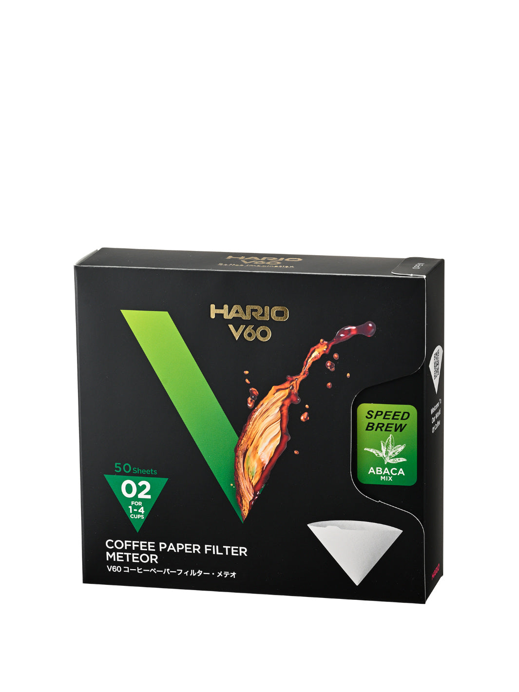 HARIO METEOR V60-02 Abaca Speed Filters (50-Pack) – Eight Ounce Coffee