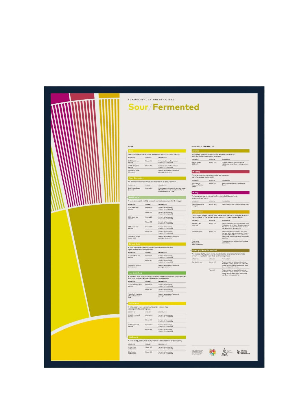 SCA Flavour Perception in Coffee Poster (Sour/Fermented) – Eight Ounce ...